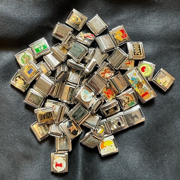 Jewelry | 6 Random Italian Charm Bracelet Charms | Poshmark